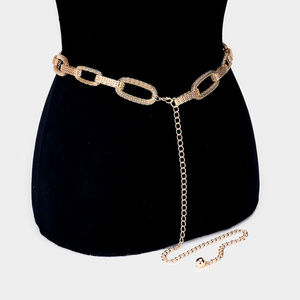 Accessories | Metal Chain Oval Hoop Link Chain Belt | Poshmark